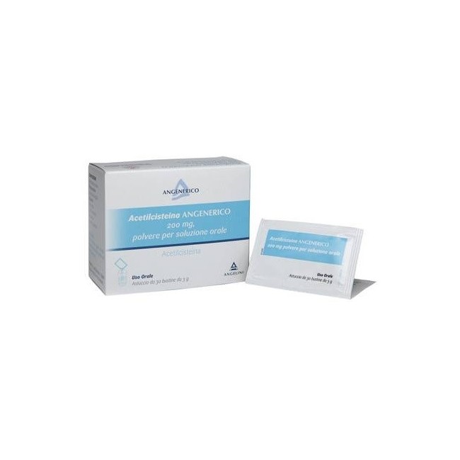 Acetilcisteina Angenerico 30 Bustine farmaco generico 200mg - Para ...