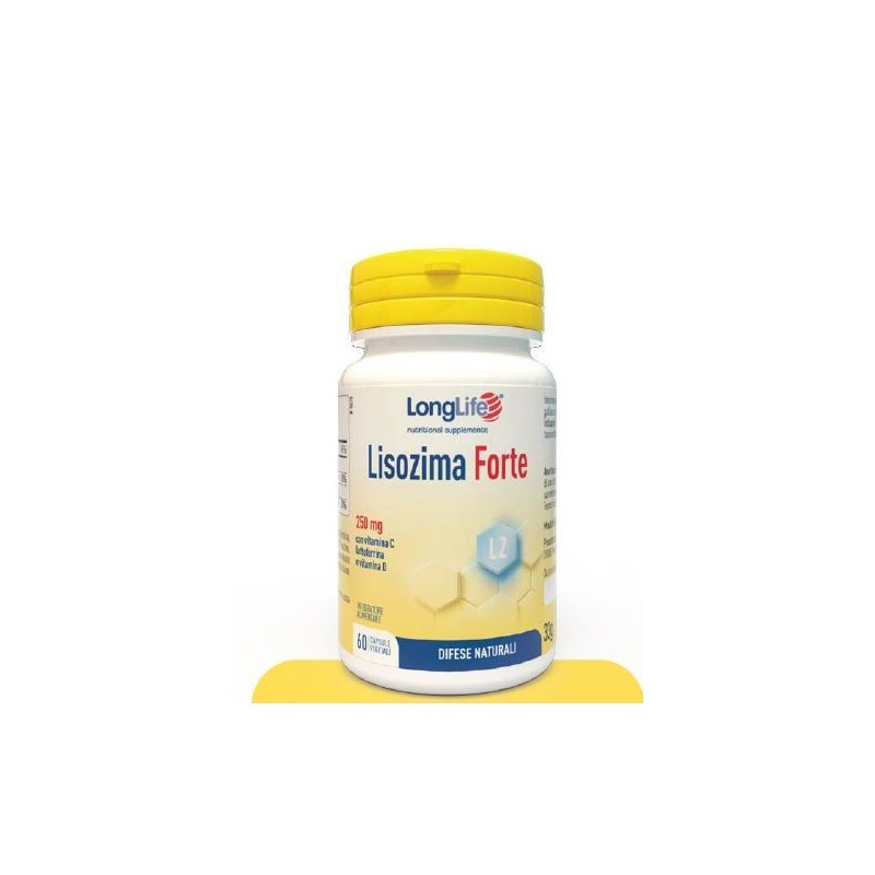 Longlife lisozima forte integratore 60 capsule - Para-Farmacia Bosciaclub