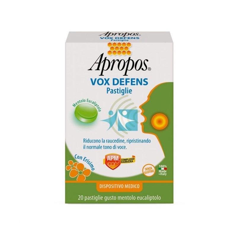 Apropos Vox Defens Pro Mentolo Eucalipto 20 Pastiglie - Para-Farmacia ...