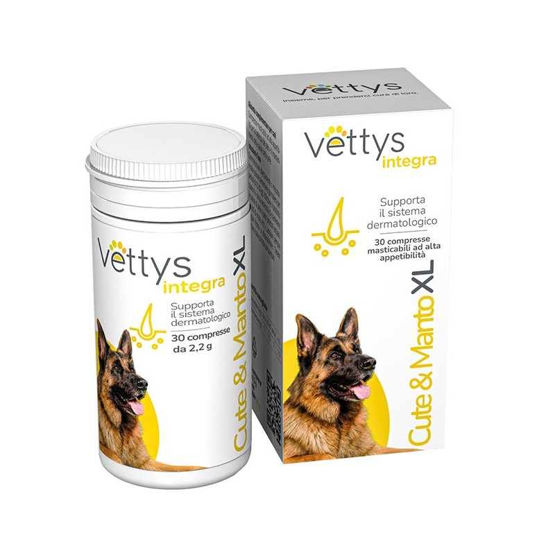 Pharmaidea Vettys Integra Cute & Manto Xl Cane 30 Compresse - Para ...