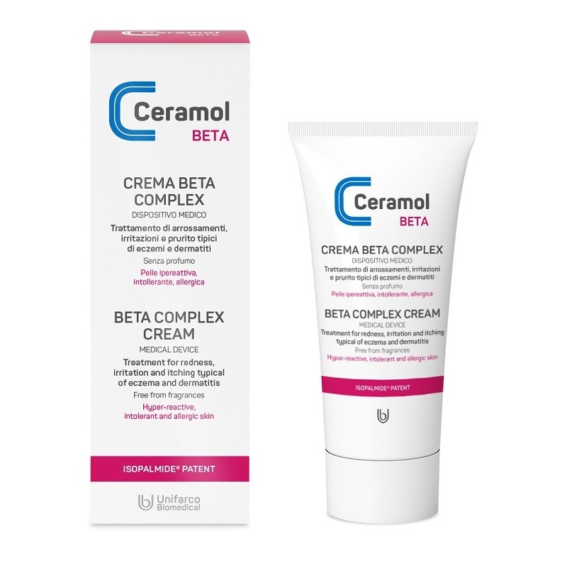 Unifarco Ceramol Crema lenitiva Betacomplex 50ml - Para-Farmacia Bosciaclub