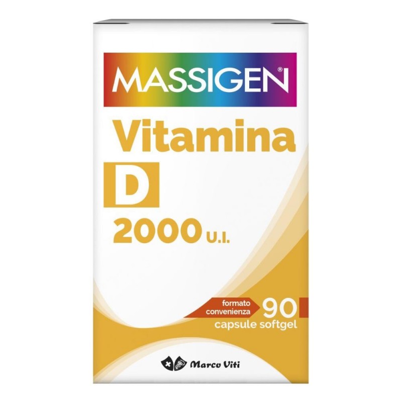 Marco Viti Farmaceutici Massigen Vitamina D 2000 Ui 90 Capsule - Para ...