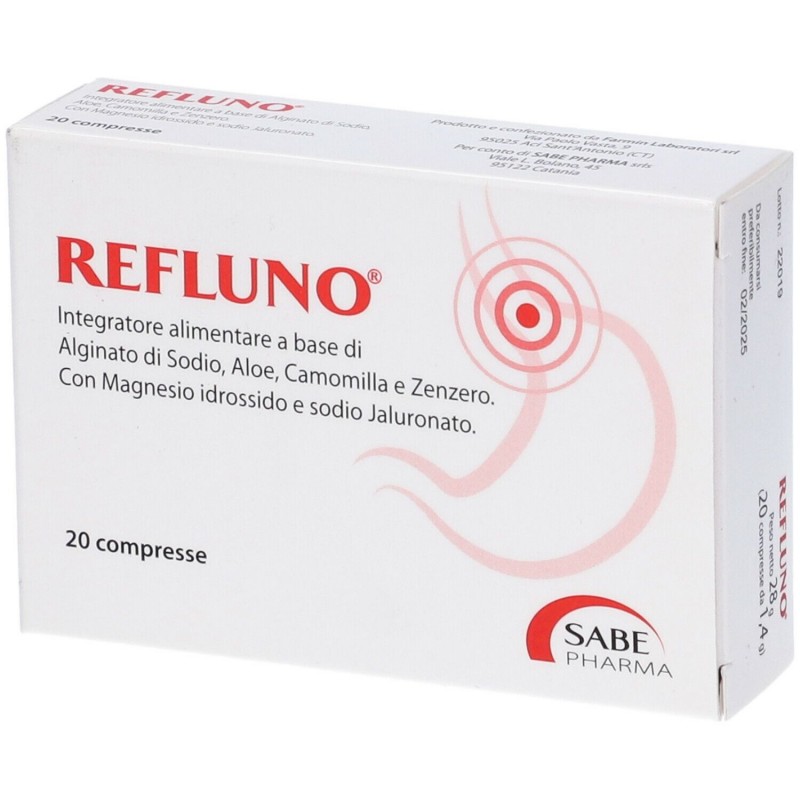 Sabe pharma integratore Refluno 20 compresse - Para-Farmacia Bosciaclub