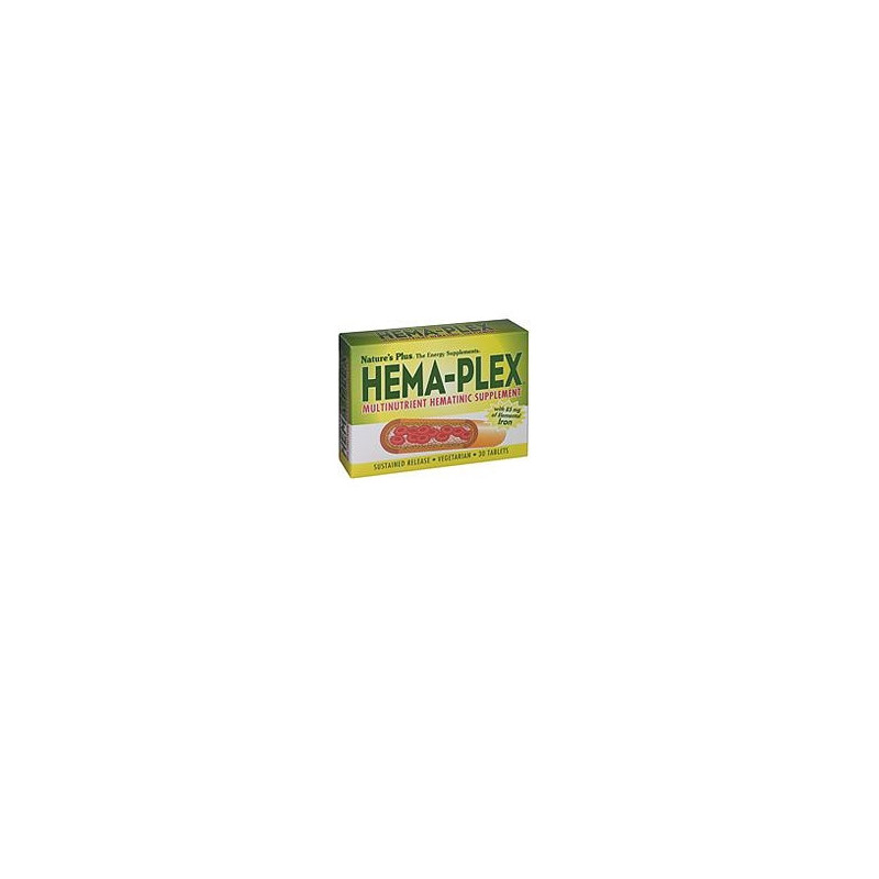 Nature's Plus Hema Plex Ferro Organico Integratore 30 Tavolette - Para ...