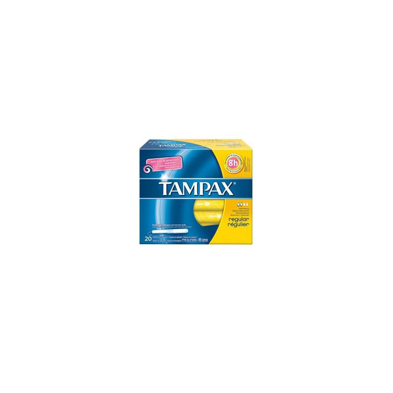 Tampax Blue Box Regular Assorbenti interni flussi leggeri 20 Pezzi ...