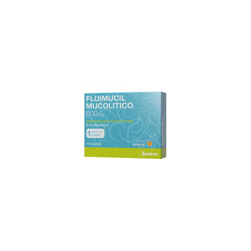 Zambon Fluimucil 600 mg Farmaco Mucolitico 10 Bustine - Para-Farmacia ...