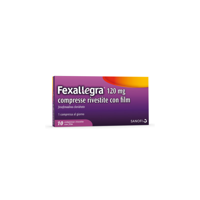 Fexallegra 10 Compresse Rivestite farmaco per le allergie 120 Mg - Para ...