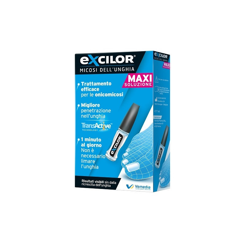 Vemedia Pharma Excilor Maxi Soluzione Ungueale per onicomicosi 7ml ...