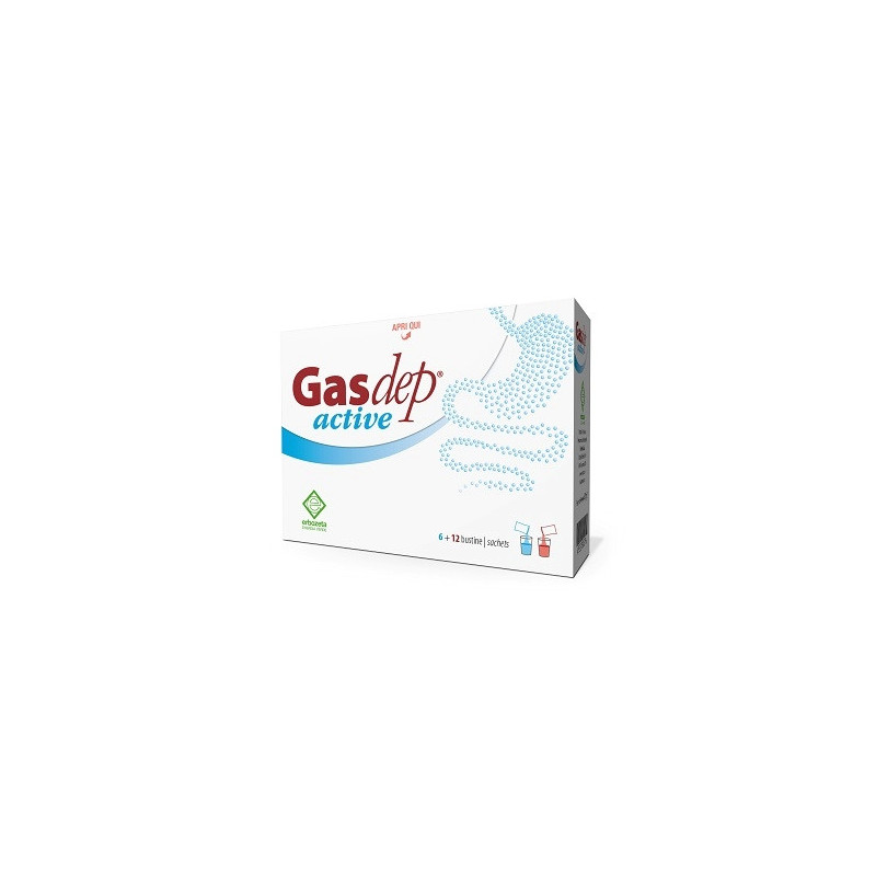 Gasdep Active 6+12 Bustine per eliminare i gas della pancia - Para ...