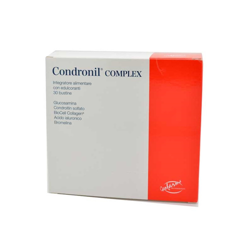 7 Pezzi Geofarma Condronil Complex integratore 30 Buste - Para-Farmacia Bosciaclub
