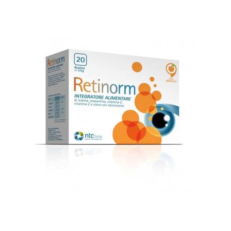 NTC Italia Retinorm 20 Bustine integratore alimentare per la retinae ...