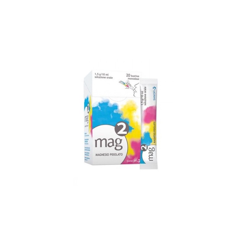 MAG 2 20 bustine monodose 10 ml 1,5 g/10 ml farmaco di magnesio - Para ...