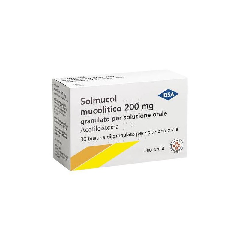 IBSA Solmucol Mucolitico per la tosse grassa 30 Buste 200mg - Para ...