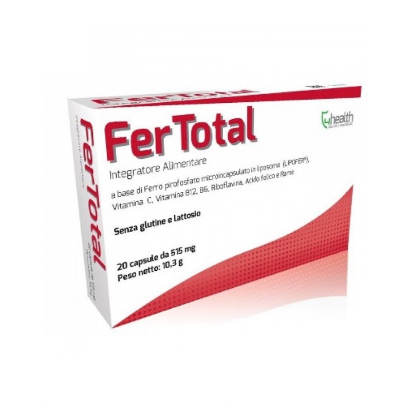4 Health Fertotal integratore alimentare di ferro 20 capsule - Para ...