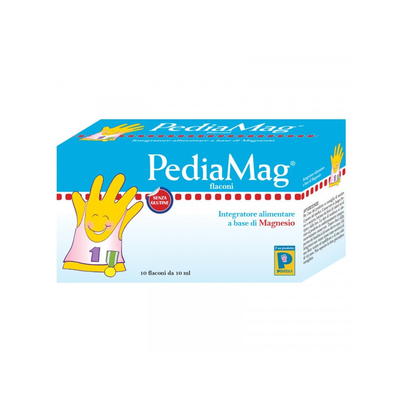 Pediatrica Pediamag 10 Flaconi Integratore Magnesio e vitamina c - Para ...