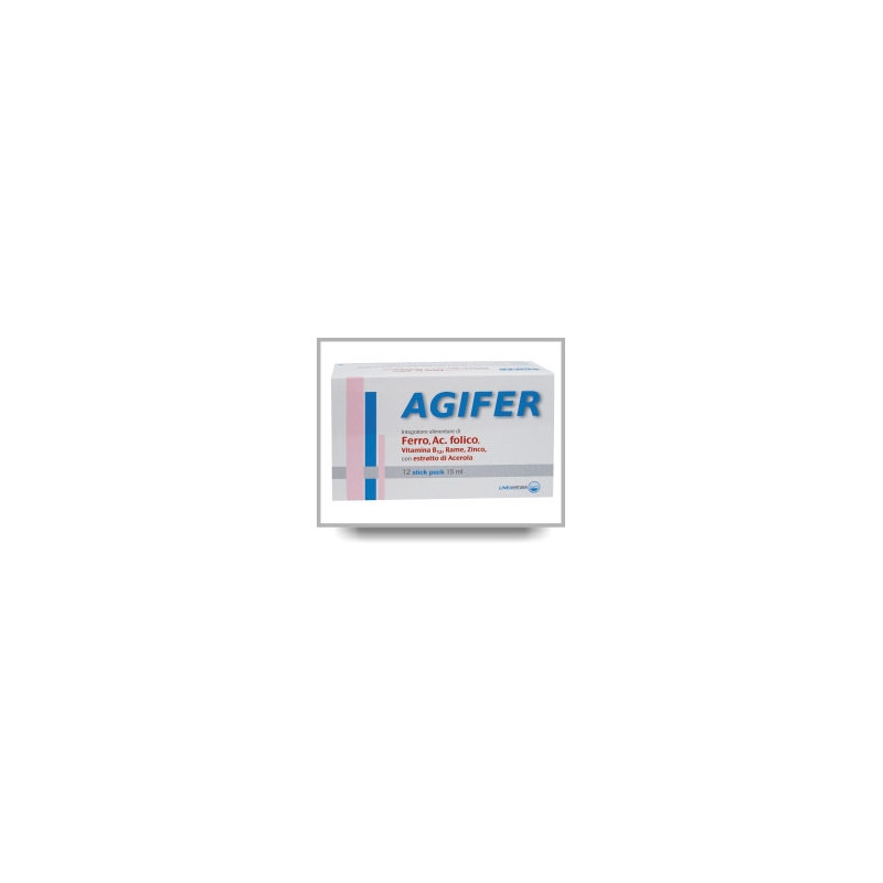 Agips farmaceutici Agifer integratore 12 Stick 15ml - Para-Farmacia ...