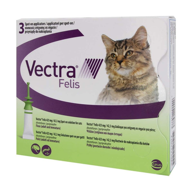 Vectra Felis spot-on 3 pipette antiparassitario per gatti - Para ...
