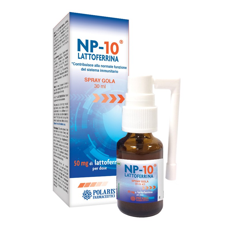 Polaris farmaceutici Np-10 lattoferrina spray gola 30 ml - Para ...