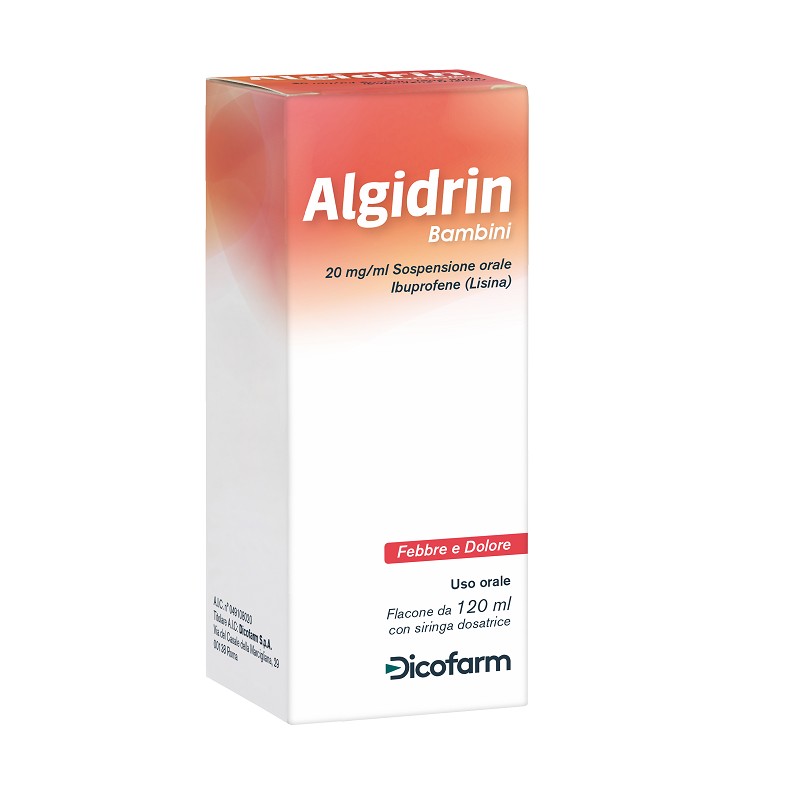 Dicofarm Algidrin sciroppo per la febbre 120ml 20mg - Para-Farmacia ...