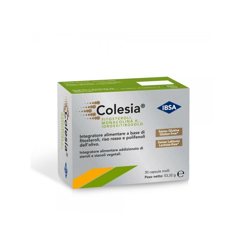 Ibsa Colesia 30 Capsule Molli integratore alimentare per colesterolo ...