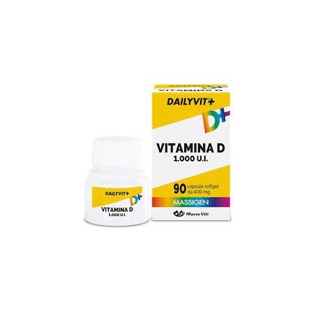 Massigen Dailyvit+ vitamina D 1000 90 compresse - Para-Farmacia Bosciaclub
