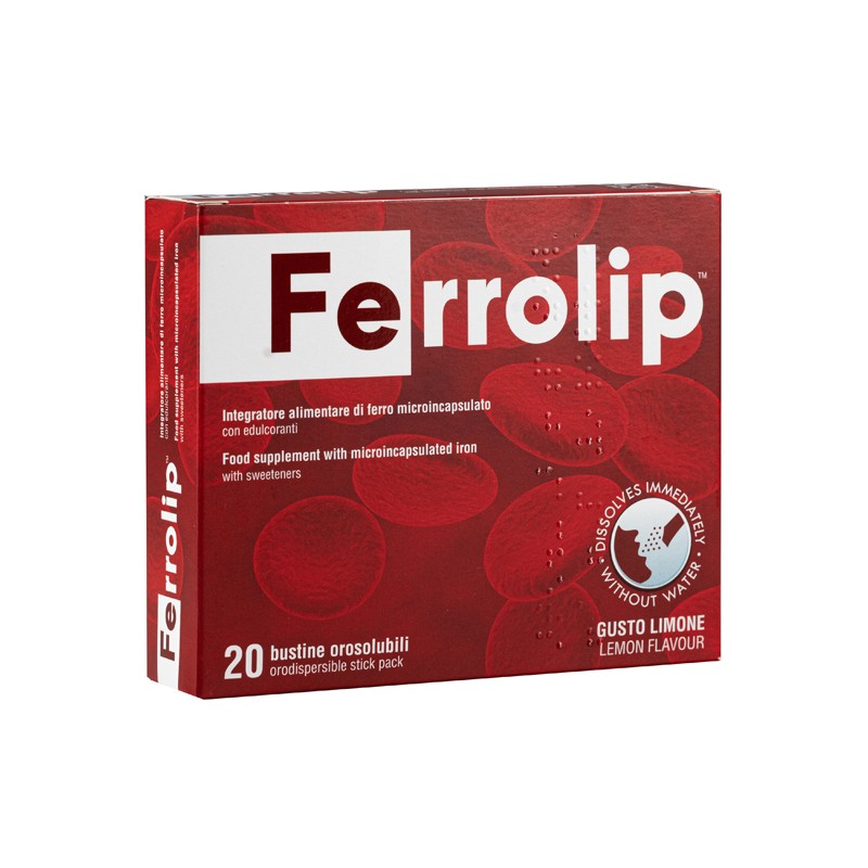 UGA Nutraceuticals Ferrolip 20 Bustine Orosolubili Gusto Limone - Para ...