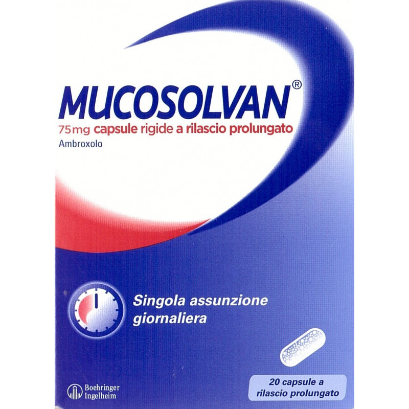 Sanofi Mucosolvan 20 Capsule 75mg farmaco mucolitico - Para-Farmacia ...