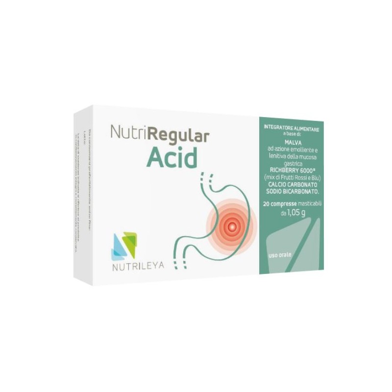 Nutrileya Nutriregular Acid integratore 20 Compresse Masticabili - Para ...