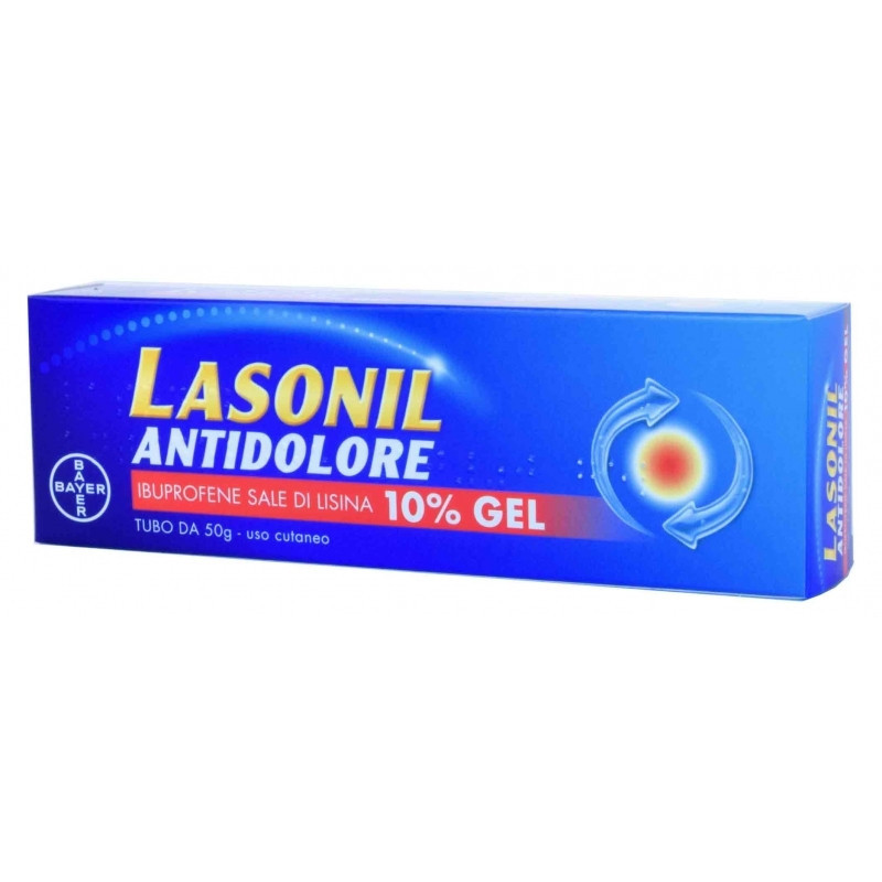 Bayer Lasonil Antidolore gel 50g farmaco con ibuprofene 10% - Para ...