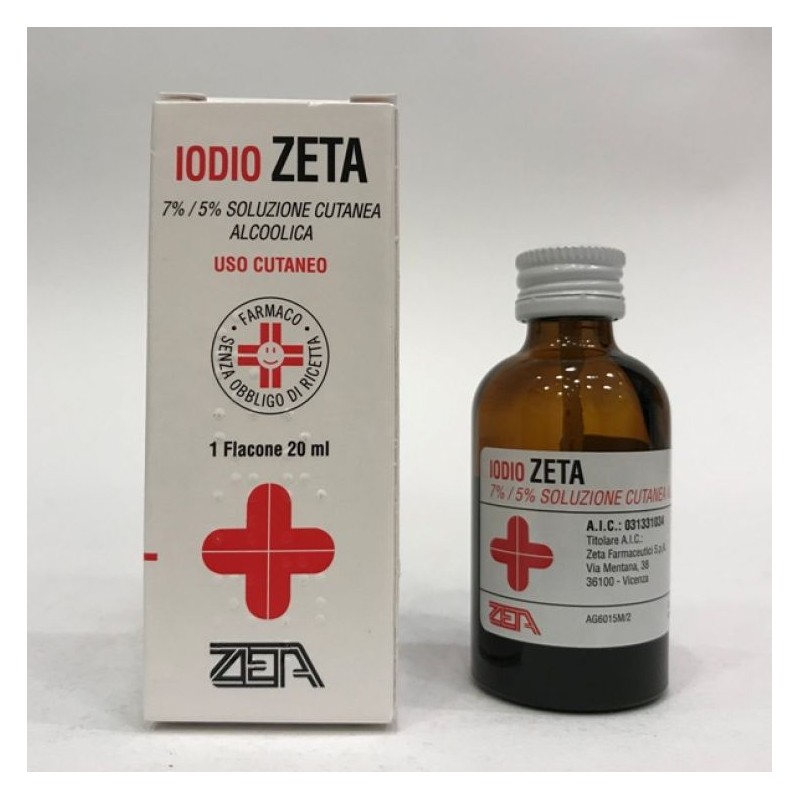 Zeta farmaceutici Iodio Soluzione Alcolica Cutanea 20ml - Para-Farmacia ...