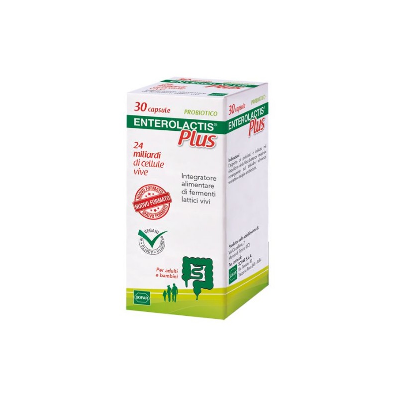 6 Pezzi Enterolactis Plus 30 Capsule integratore di probiotici - Para ...