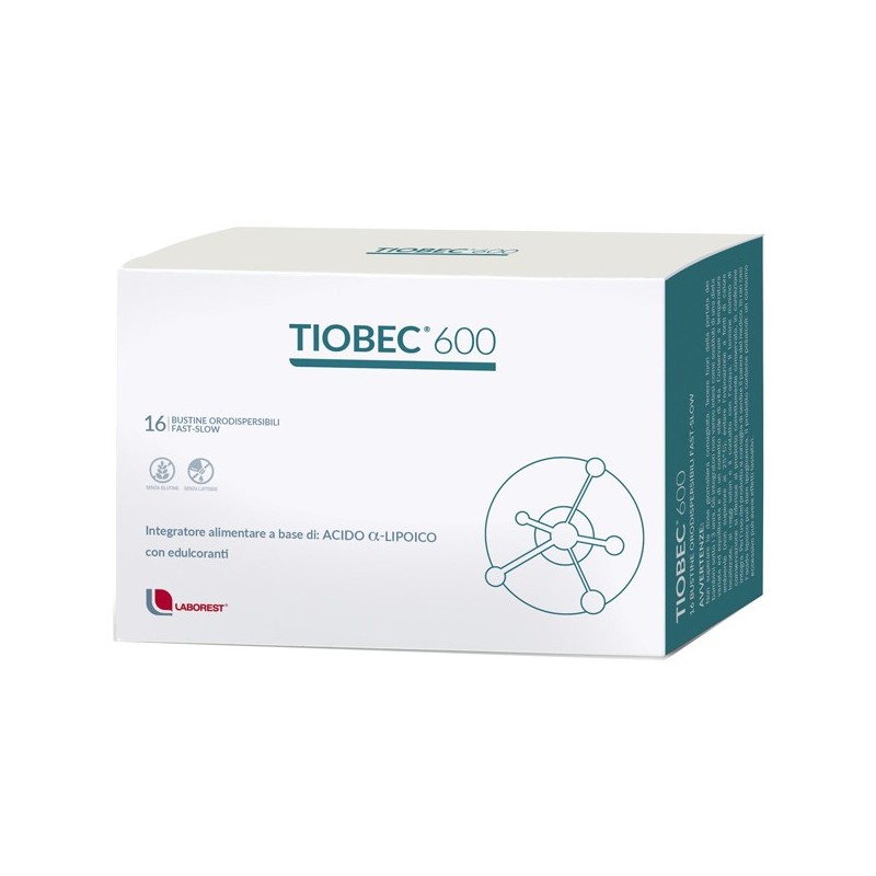 6 Pezzi Tiobec 600 16 Bustine di acido alfa lipoico - Para-Farmacia ...