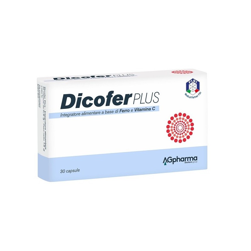 Ag Pharma Dicofer Plus integratore 30 Capsule - Para-Farmacia Bosciaclub